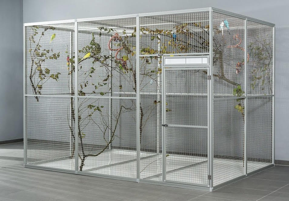 Edelstahlgrossraumvolieren – Rübenach VolierenSystembau